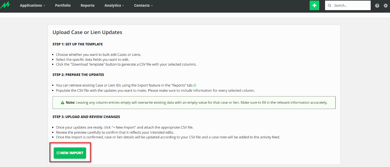 Using the Bulk Edit tool – Funder Software