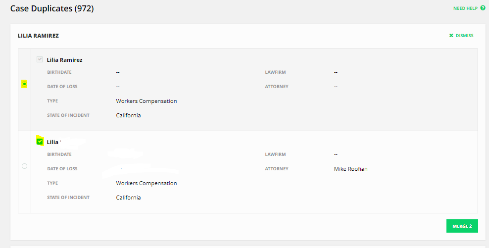 Merging duplicate entries – Funder Software